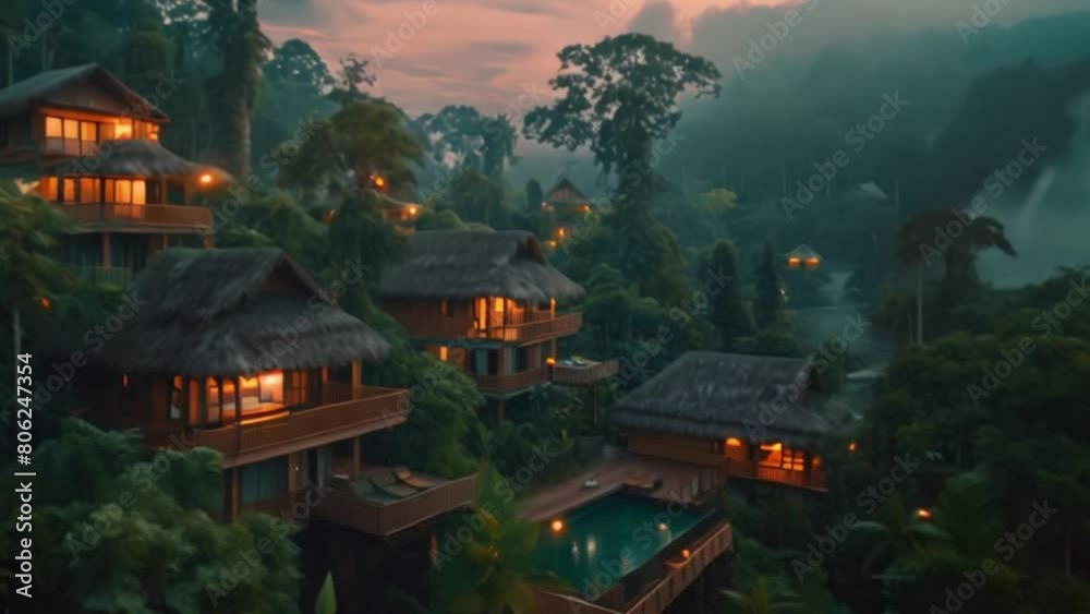 An eco-resort in the Amazon Rainforest, where luxury cabins blend ...