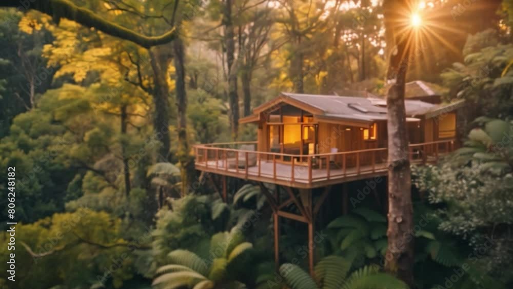 An eco-resort in the Amazon Rainforest, where luxury cabins blend ...