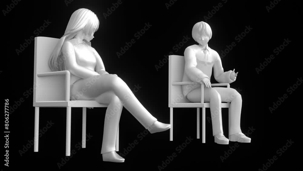 A seamless loop animation of one whistleblower: The one minutes female ...