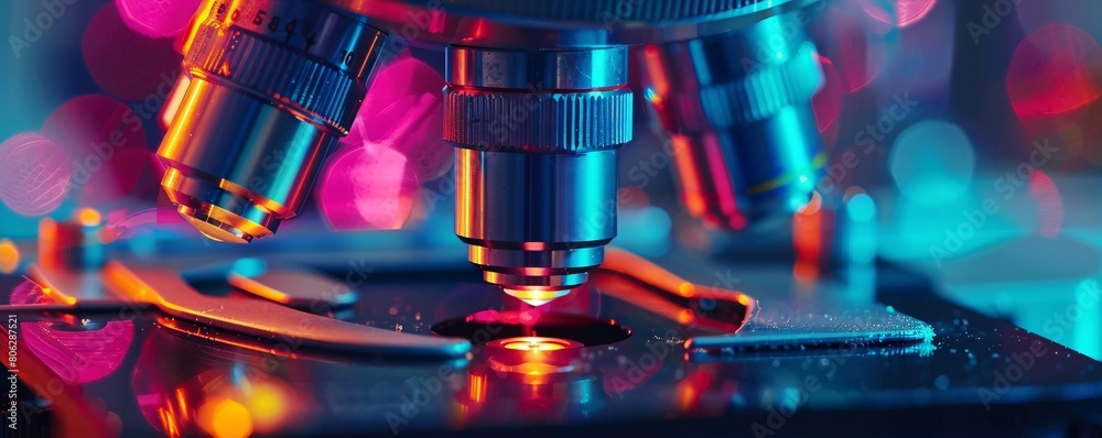 Advanced Microscope Capturing Vivid Close-up of Complex Biological ...