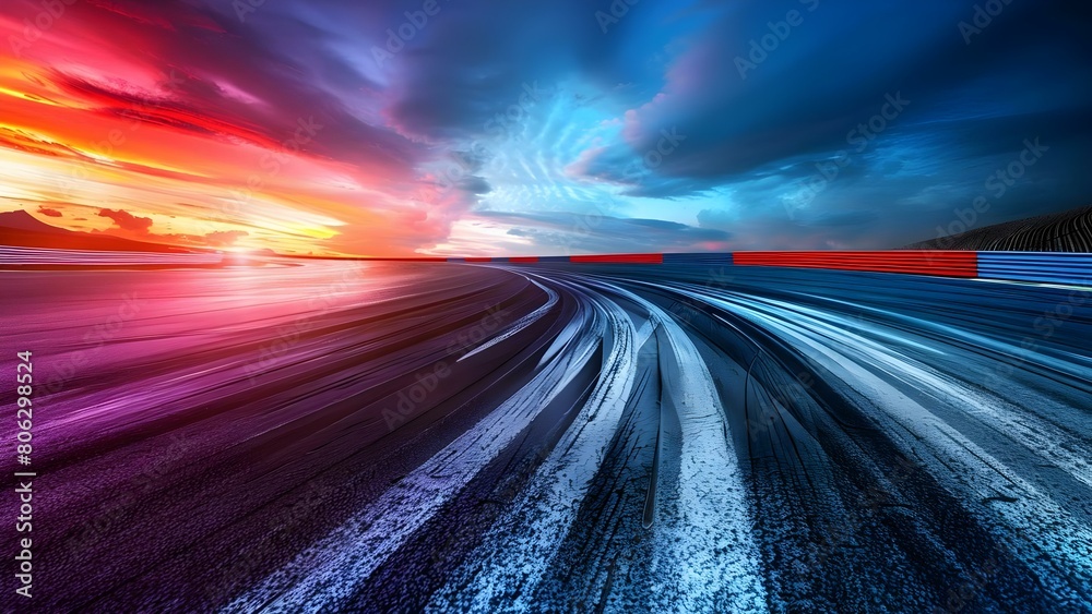 Creating a Background Texture with Tire Skid Marks on a Race Track ...