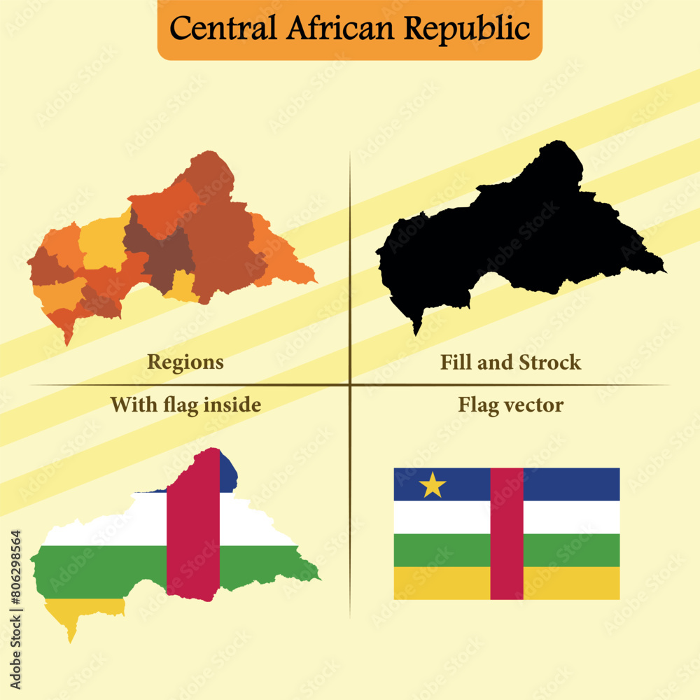 political map vector states and lines and full with vector flag and ...