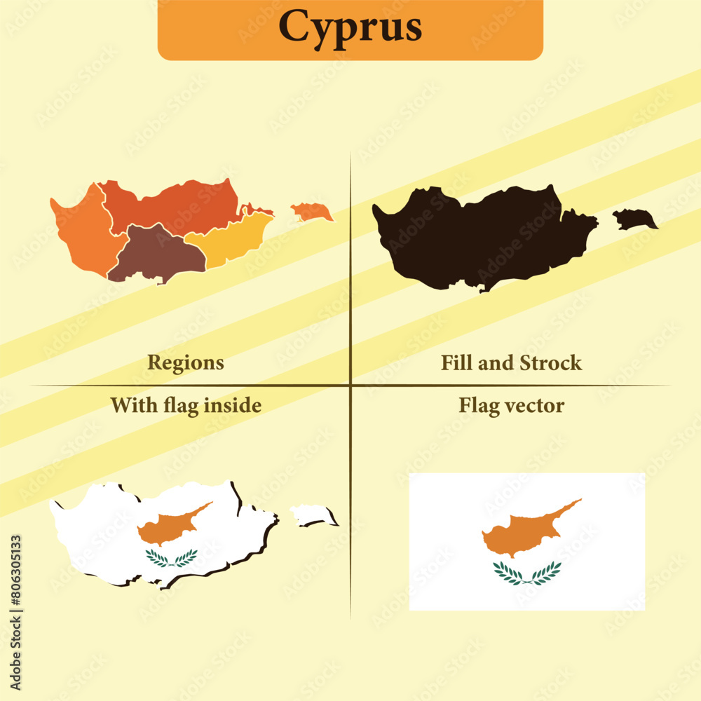 political map vector states and lines and full with vector flag and ...