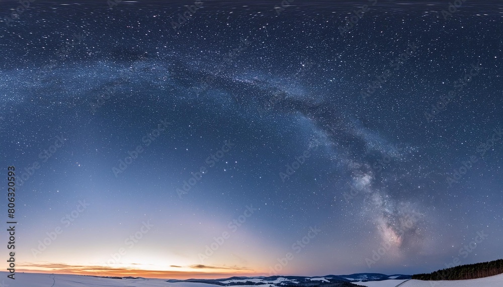 360 degree space background with stars panorama equirectangular ...