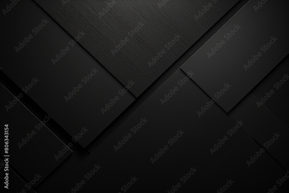 Black color square pattern on banner with shadow abstract black ...