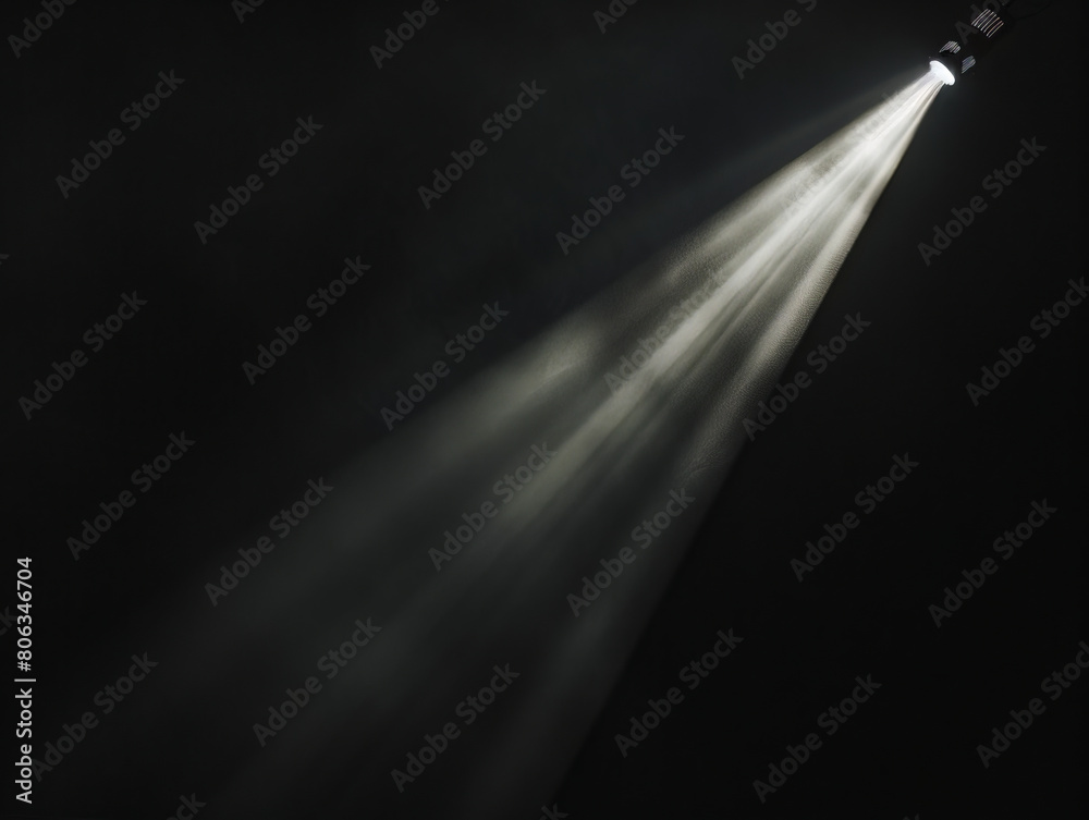 A light beam coming out of the dark. Stock Illustration | Adobe Stock