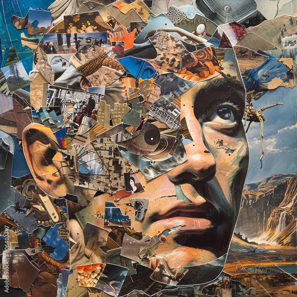 Surrealist Collage Create a montage of disparate images representing ...