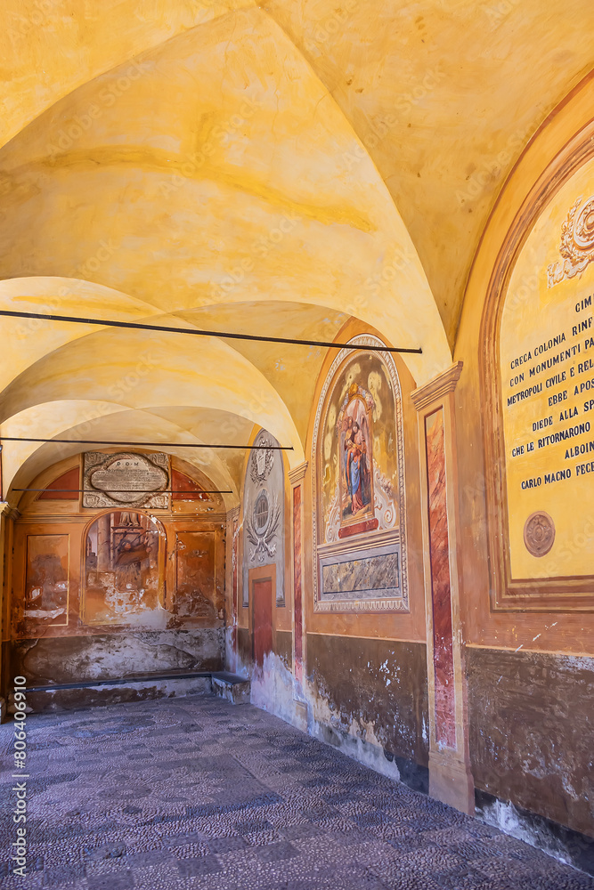 Interior of Cimiez Monastery of Nice (also known as Monastery Notre ...