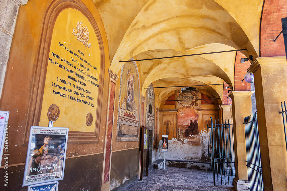 Interior of Cimiez Monastery of Nice (also known as Monastery Notre ...