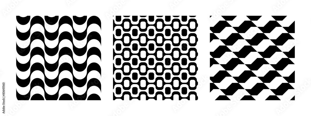 Vetor de Copacabana, Ipanema and Sao Paulo boardwalk patterns. Famous ...