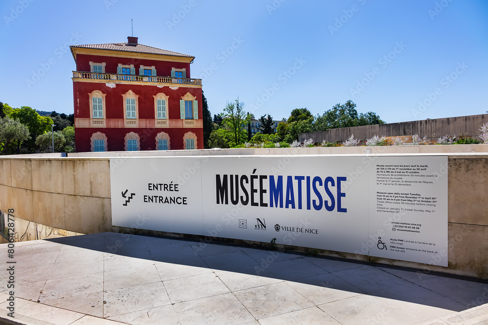 The Matisse Museum (Musee Matisse) building is a grandiose 17th-century ...