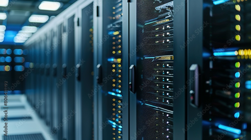 Data Center Server Room, fiber optic, data center server, data center ...