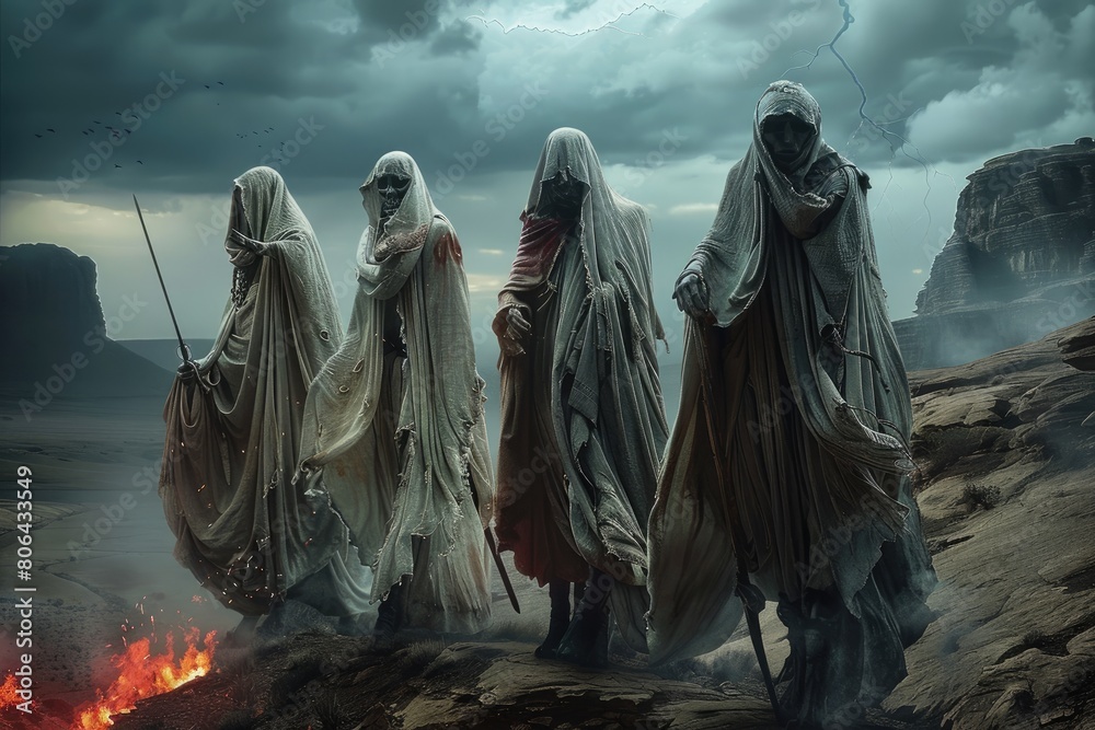 Apocalyptic quartet: 4 horsemen of the apocalypse - the mythical ...