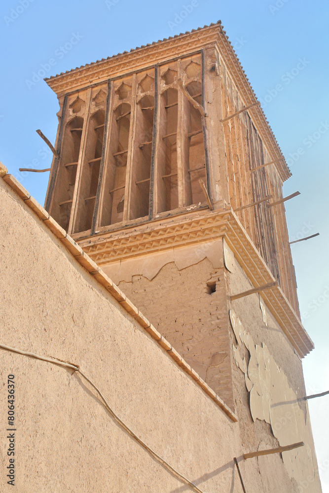 A windtower (wind catcher) - a traditional Persian architectural ...