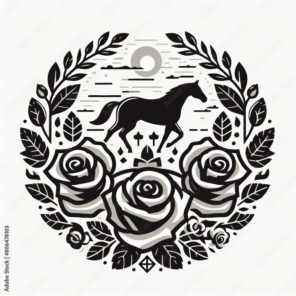 Kentucky Derby Logo Design Stock Illustration | Adobe Stock