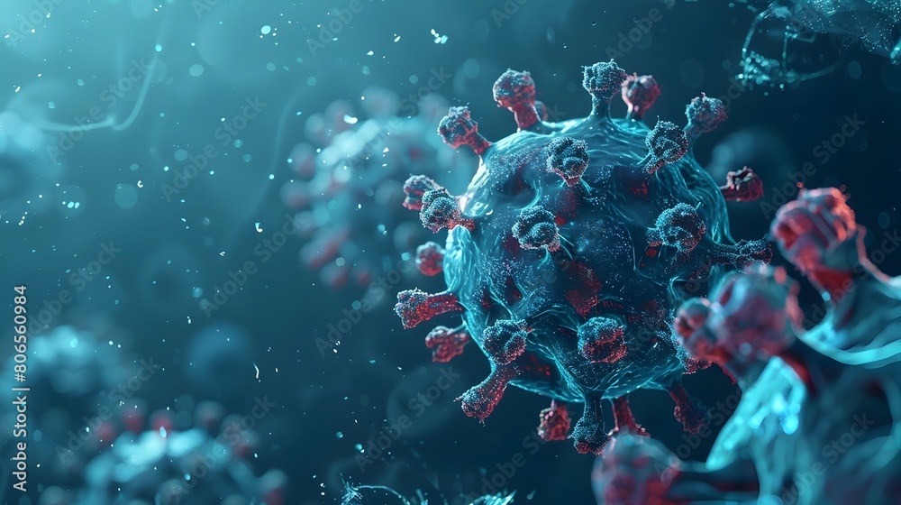 Detailed X ray Image Showcasing Structural Damage to Host Cell Caused ...