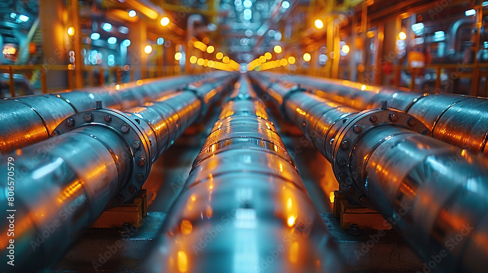 A Close Up of Factory with Rolls of Steel Industrial photography ...