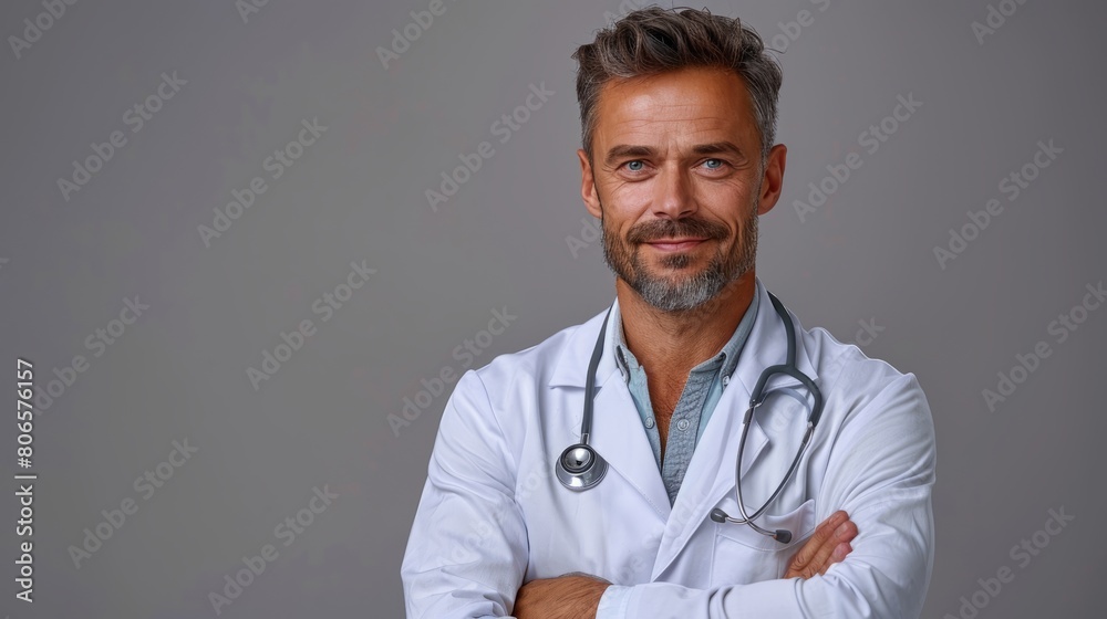 Healthcare. medical staff concept. Portrait of smiling male doctor ...