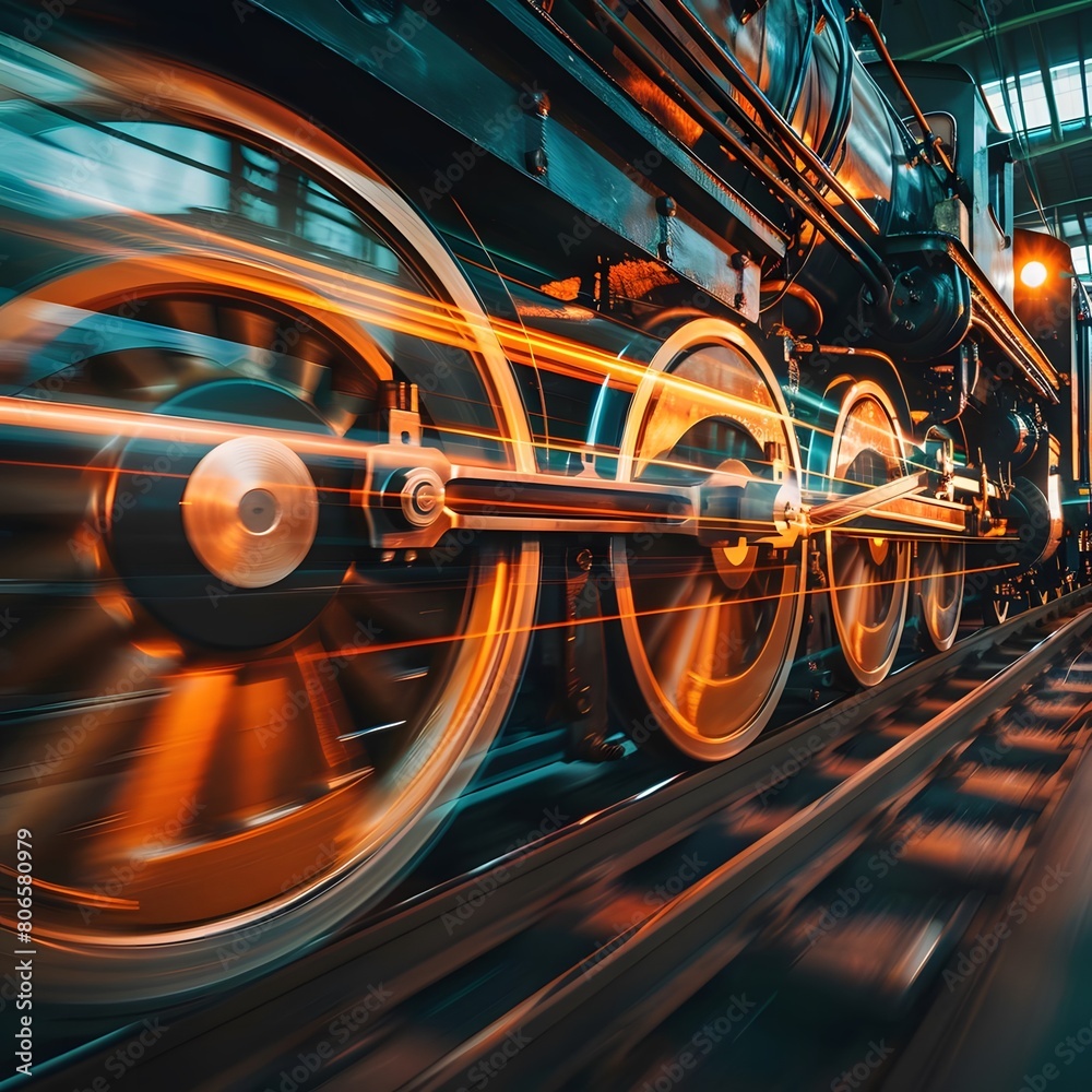 The train wheels are made of steel and are very strong. They can carry ...