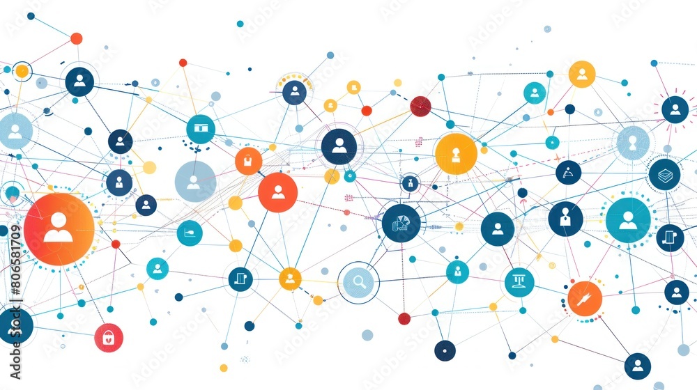 A detailed diagram mapping out the interconnected network of support ...