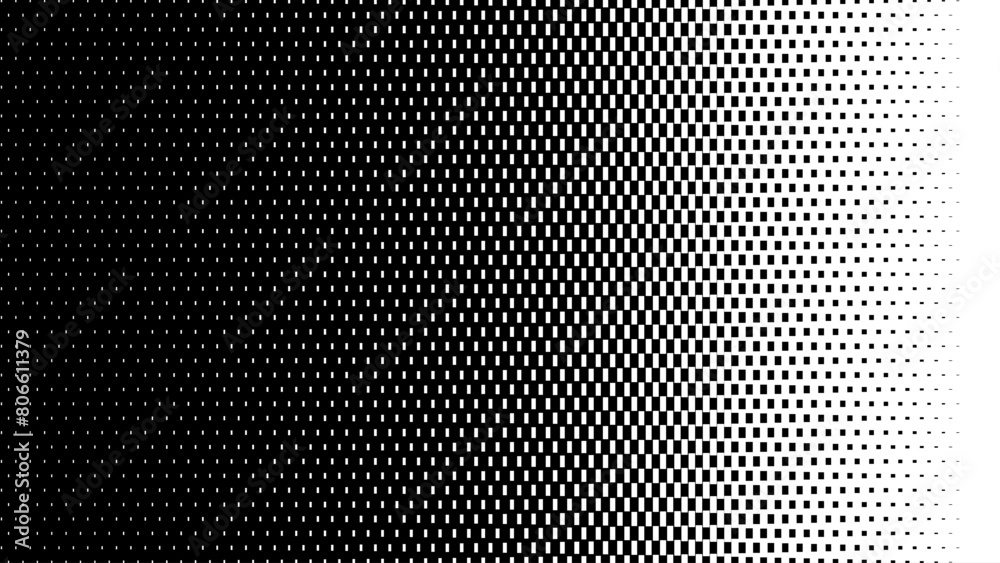 Halftone Square Pixels Pattern. Faded Shade Background. Grid Gradation ...