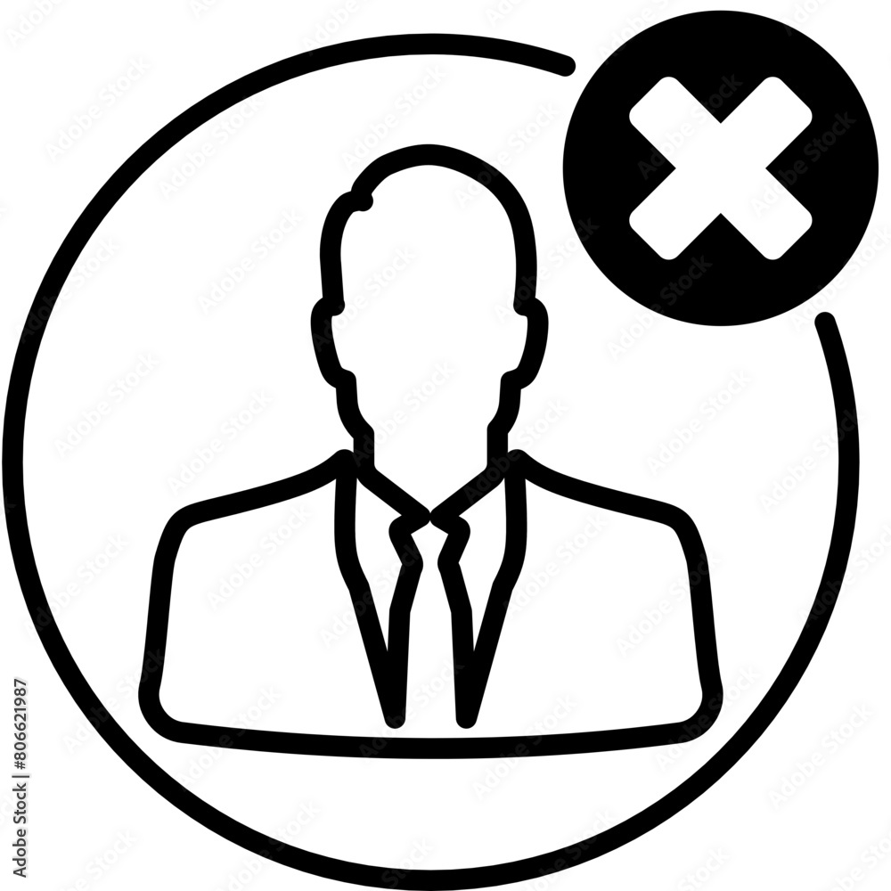 Delete User Stock Vector | Adobe Stock Delete User Stock Vector | Adobe Stock