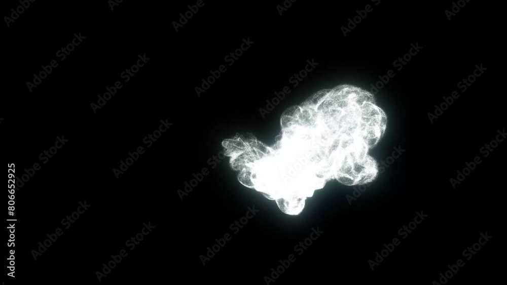 Winter Frost VFX, Smoke visual effect on black png background. Alpha ...