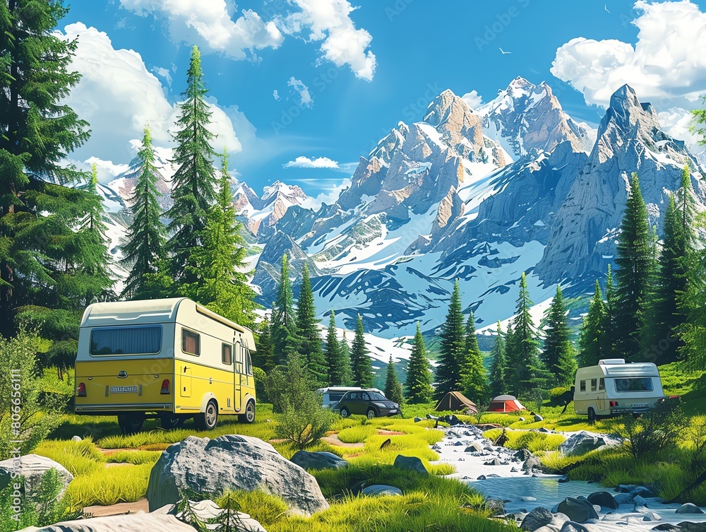 Bring your wilderness camping experience to life with a sweeping ...