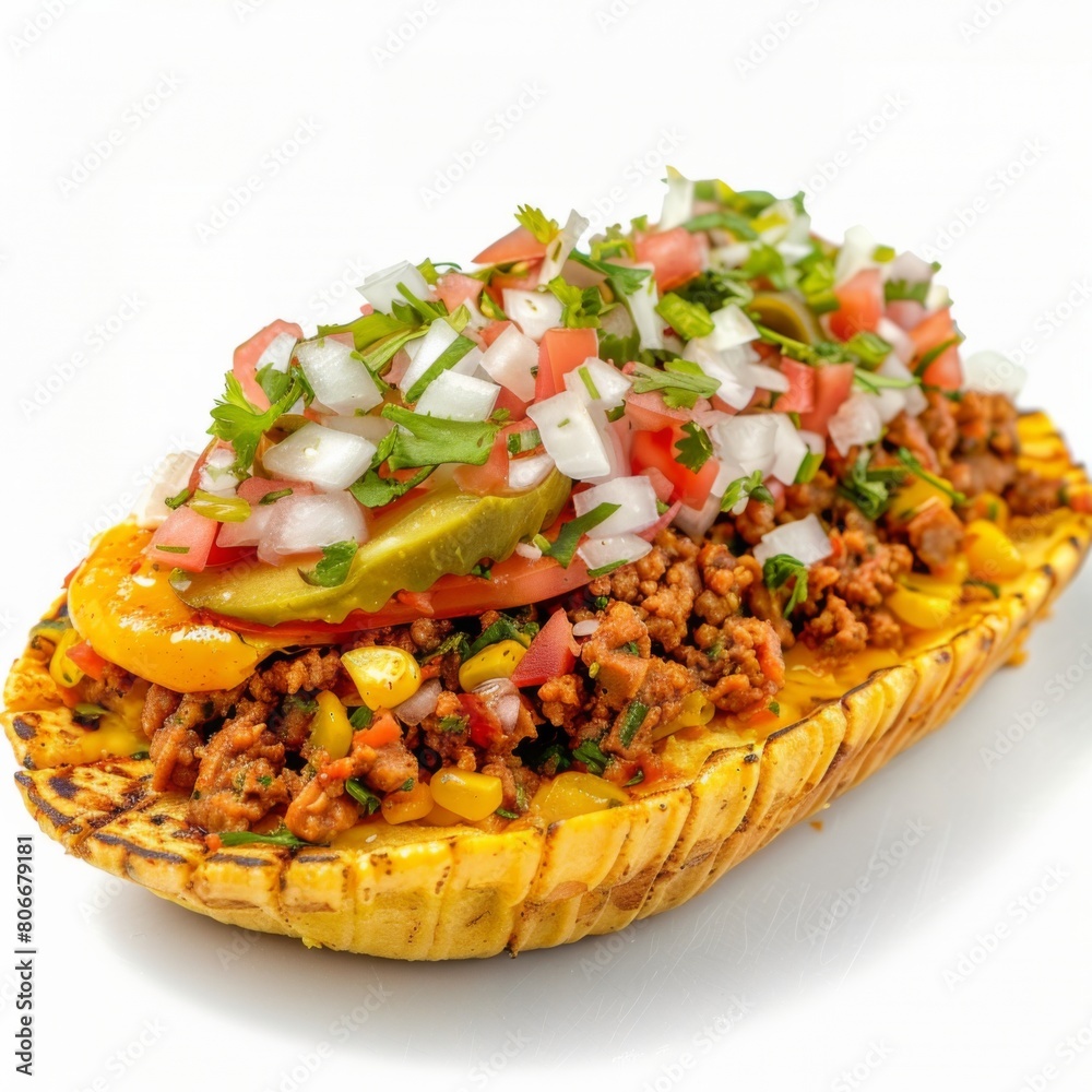 Numerous layers of the traditional Mexican Guajolota Tamale Sandwich Stock Photo | Adobe Stock