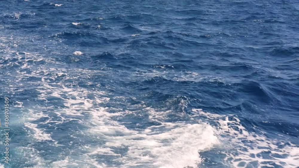 Vibrant Ocean Waves Texture Captured on Bright Sunny Day, Nature ...