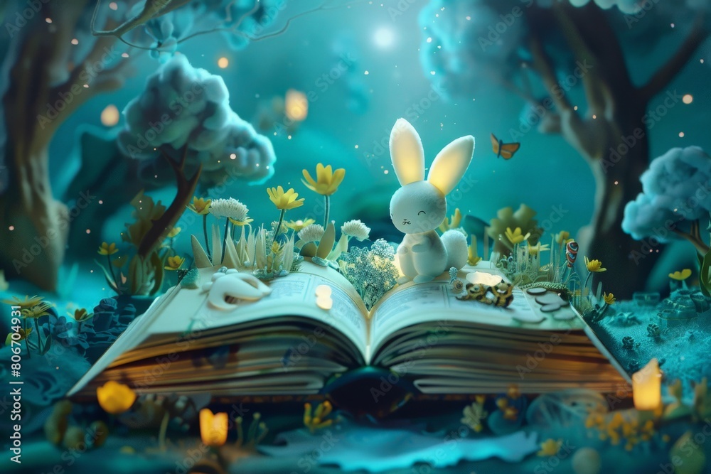 A children's storybook in After Effects where illustrations come alive ...