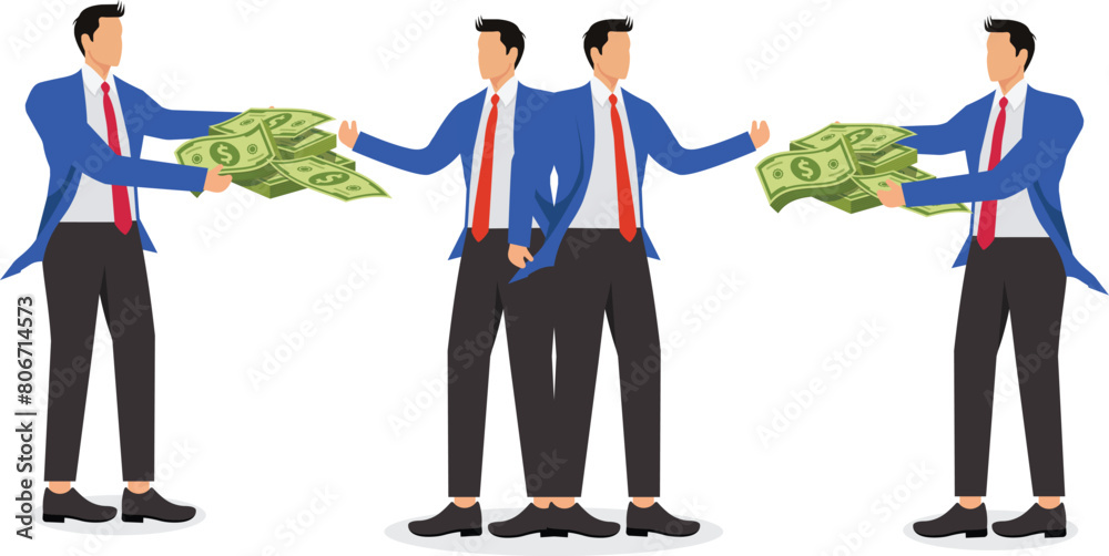 Paying double wages or giving double money, greed and lust, double work ...