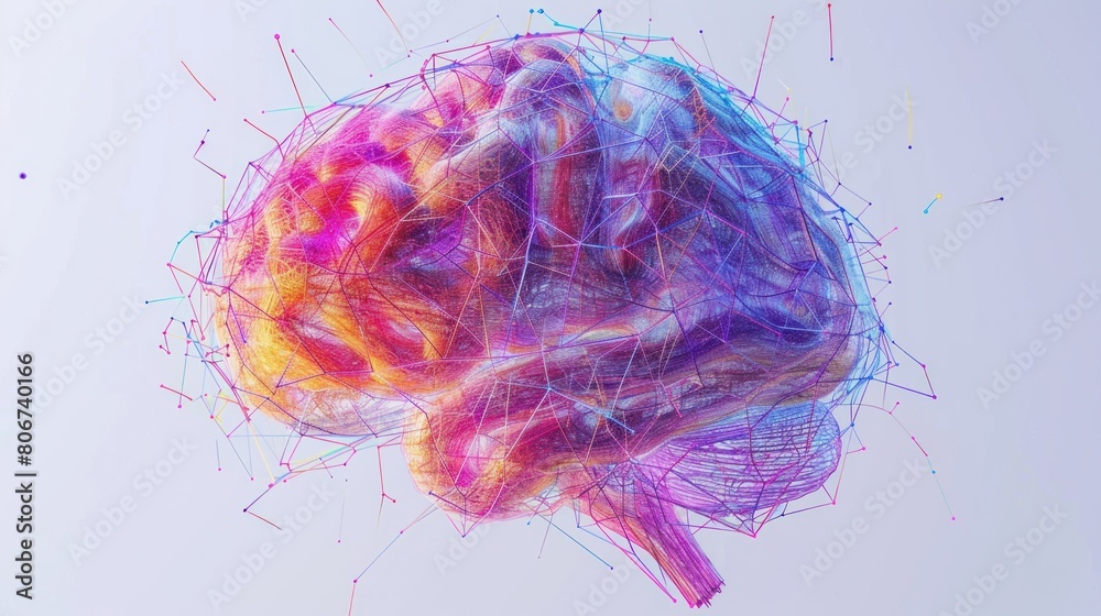 Colorful Complexity: A 3D Journey Through the Synaptic Strings of the ...