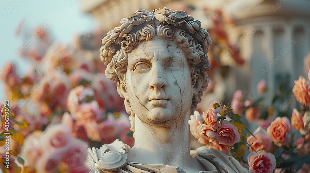 Ancient Greek statue of a man. Roman statue of a nobleman or an Ancient ...