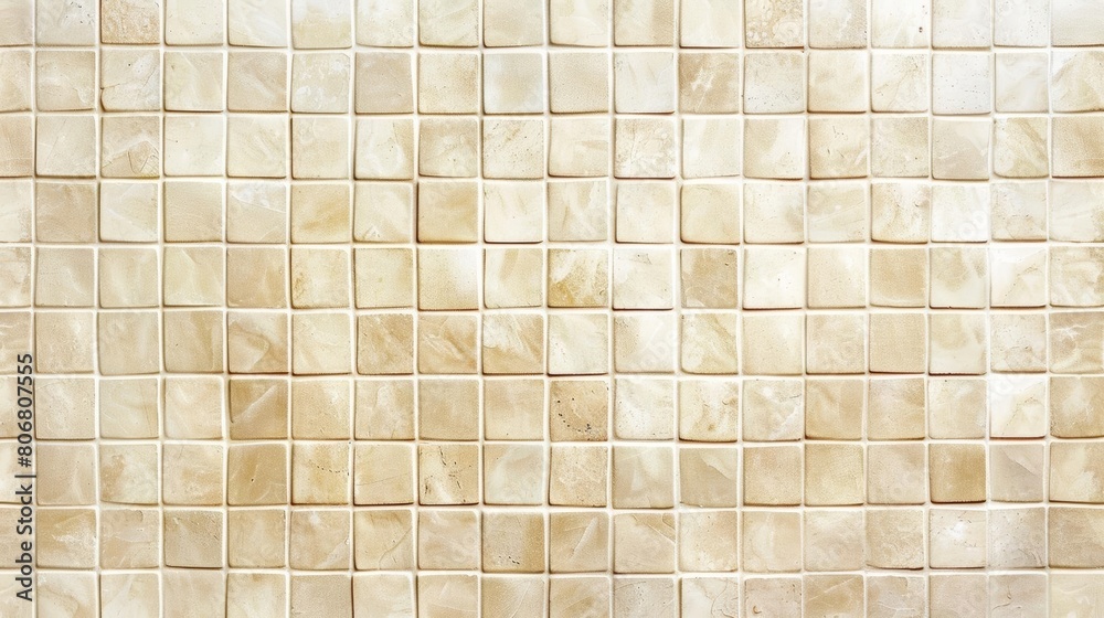 Generate a seamless ceramic tile texture. The tiles are square, 1 inch ...
