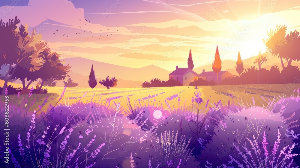 Amazingly Beautiful And Colorful Natural Scenery Of Lavender Fields, Delighting The Senses And ...