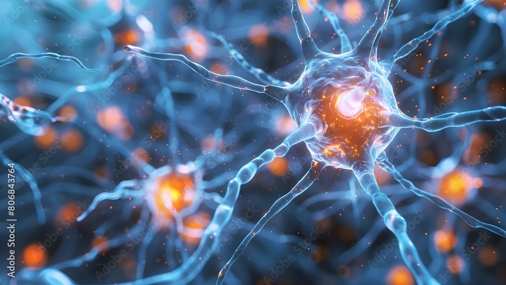 Investigating Neuron Cells in a Neural Network for Neuro Research. Concept Neuron Cells, Neural ...