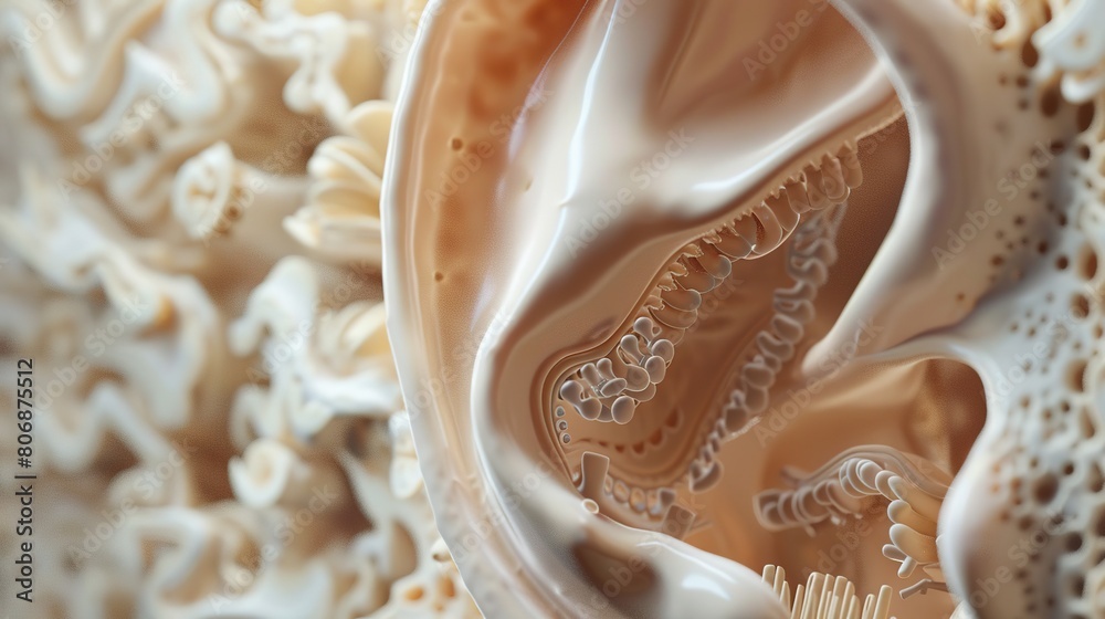 Melody of Sound: Illustrate the inner workings of the ear, capturing ...
