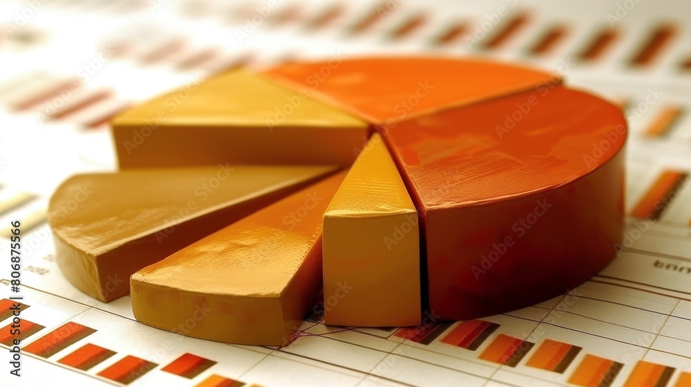 This image shows a pie chart divided into 5 slices of various sizes ...