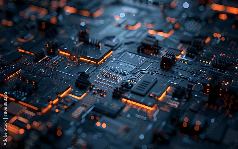 Quantum computer, dark, photorealistic, amoled mobile wallpaper, unreal ...