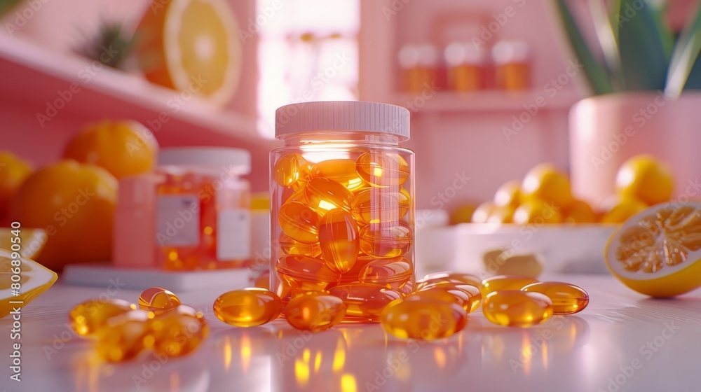Develop a 3D rendered lifestyle magazine spread featuring aesthetic and ...