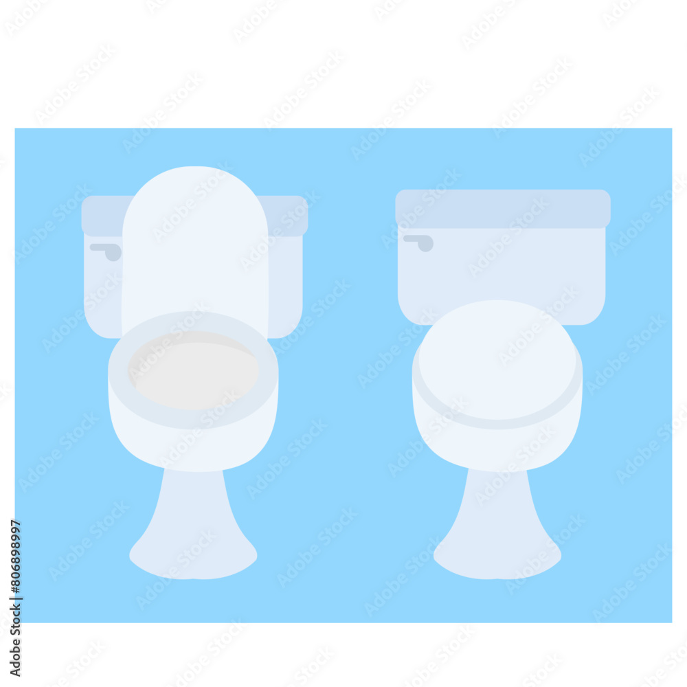Toilet bowl or sanitaryware.Toilet and bathroom interior.Open and close ...