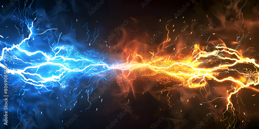 Sky night light energy illustration flash fantasy cosmos blue powerful ...