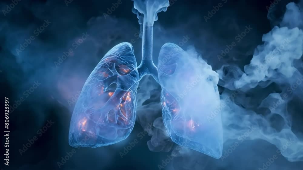 Cigarette smoke harms lungs leading to lung disease from tobacco ... Cigarette smoke harms lungs leading to lung disease from tobacco ...