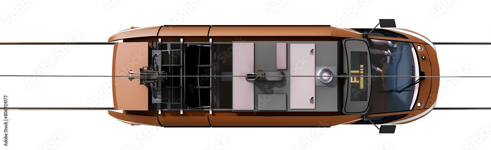City Tram. Top Plan View. Urban Transportation Isolated Template. Ai ...