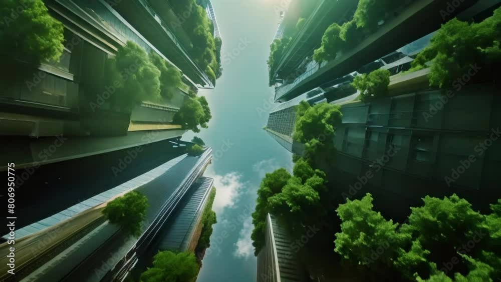 Stockvideon Designing a Sustainable Cityscape with Eco-Friendly ...