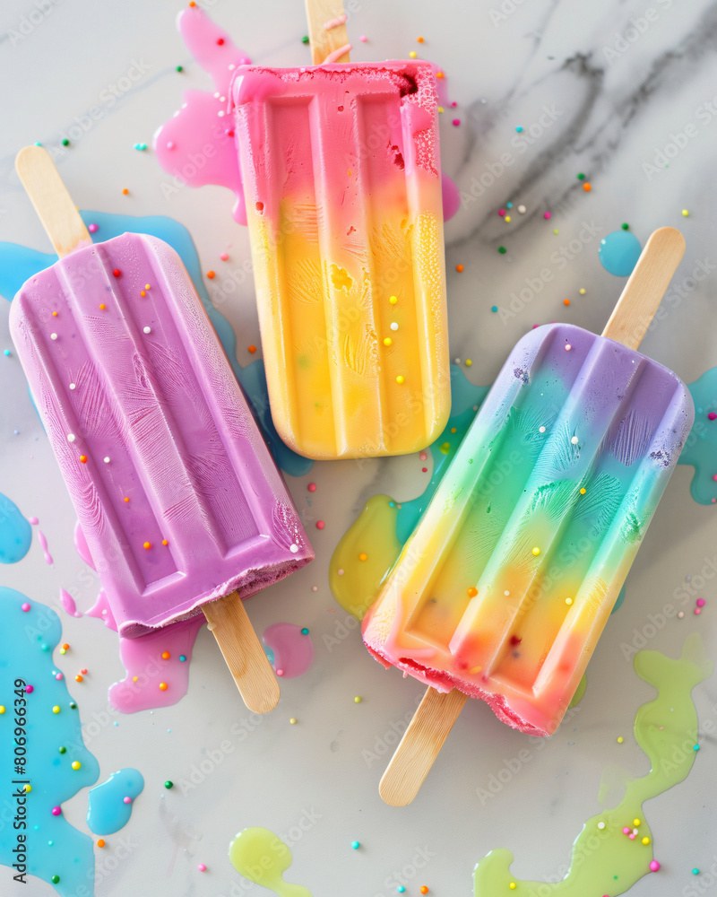 popsicle ice cream bar, color, art, colorful, ice, cream, food, cold ...