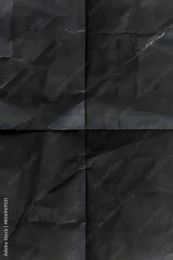 texture of folded black toner paper and cool poster overlay AI Stock ...
