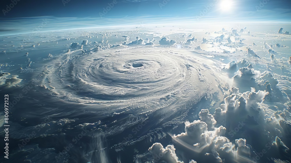 Sci-tech 3D model of hurricane intensifying, climate tipping point ...