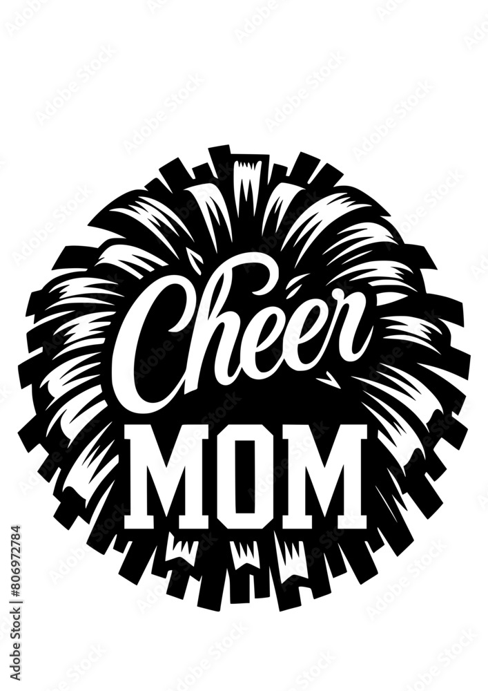 Pom Pom SVG PNG, Cheer Mom Svg, Cheerleader Svg, Team Spirit Svg, Cheer ...